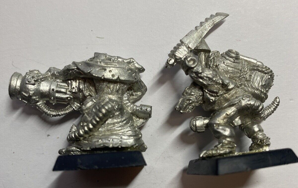 GW Warhammer Fantasy The Old World Skaven Warp Fire Thrower OOP Metal ...