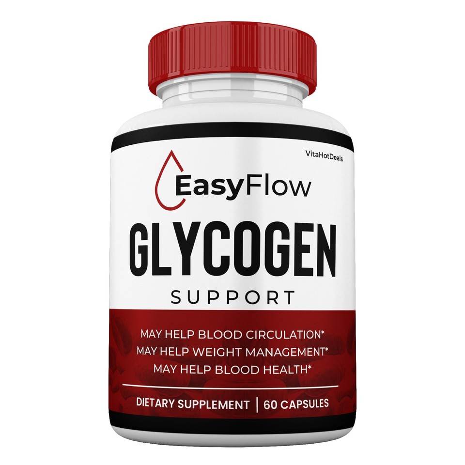 EasyFlow Glycogen Support Pills, Easy Flow Capsules Blood Support (2 ...