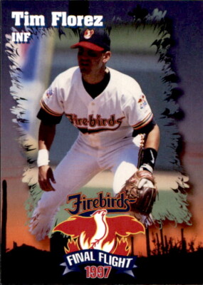 1997 Phoenix Firebirds Team Issue #8 Tim Florez Salt Lake City UT Santa ...