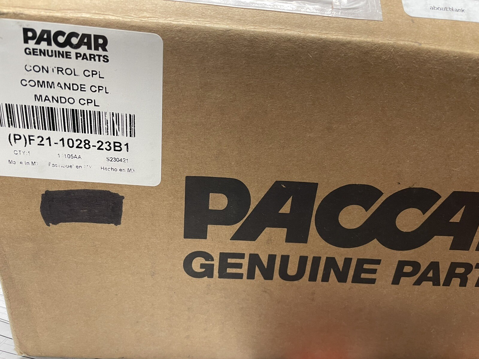 New F21-1028-23B1 Genuine Paccar® HVAC Climate Temperature Control ...