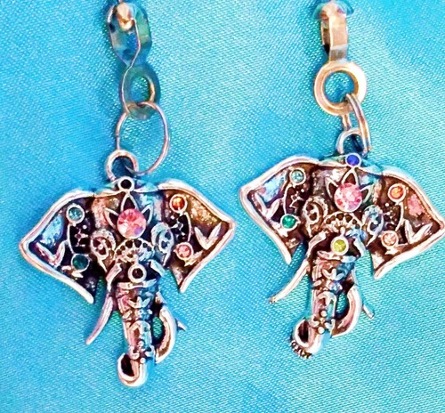 Set of Two ~ Elephant Chakra Small Metal ~ Ceiling Fan Pulls | eBay