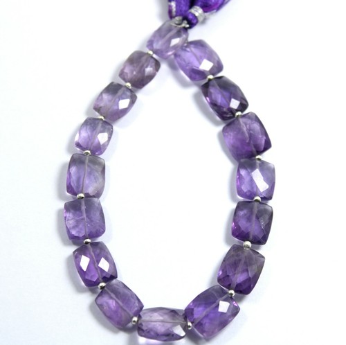 75Ct 12.5x11.5-10.5x9MM Natural Faceted Purple Color Amethyst Cut ...