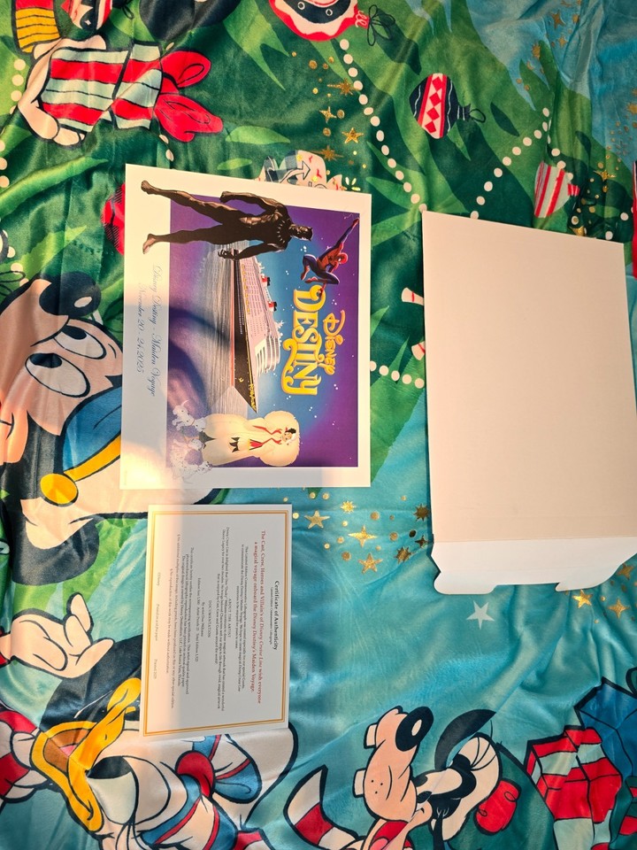 2025 Disney Cruise Line Disney Destiny Maiden Voyage Lithograph Blank ...