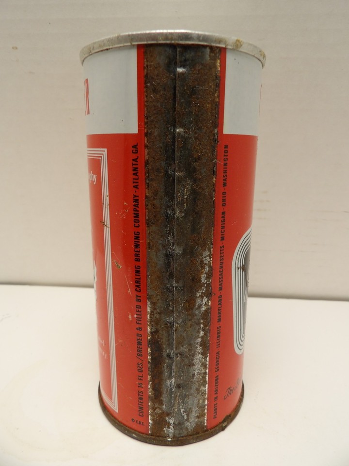 14oz BUDWEISER STRAIGHT STEEL PULL TAB BEER CAN #143-13 FOR MILITARY ...