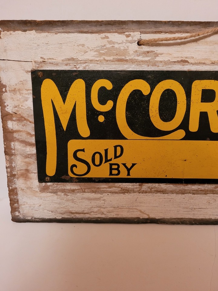 Rare Original McCormick Machines Sold By Tin Sign Sentenne & Green New ...