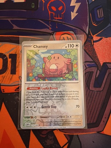 Chansey Reverse Holographic Rare 113/165 Pokémon TCG Scarlet & Violet ...