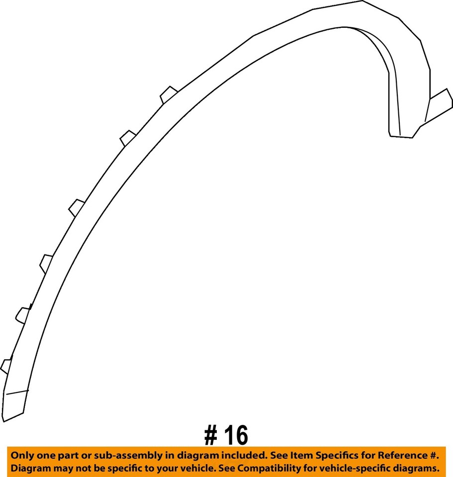 NISSAN OEM Murano Front Fender-Wheel Well Flare Arch Molding Left ...