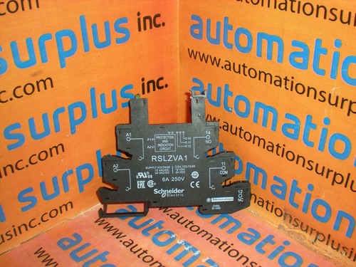 SCHNEIDER ELECTRIC RSLZVA1 RELAY SOCKET 5 PIN 6A 250V COIL:12-24VDC ...