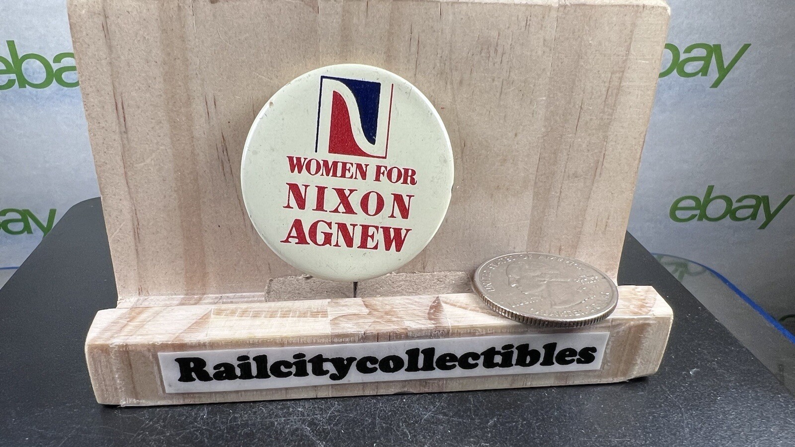 Richard Nixon Pin Back Button Campaign Women Spiro Agnew President ...