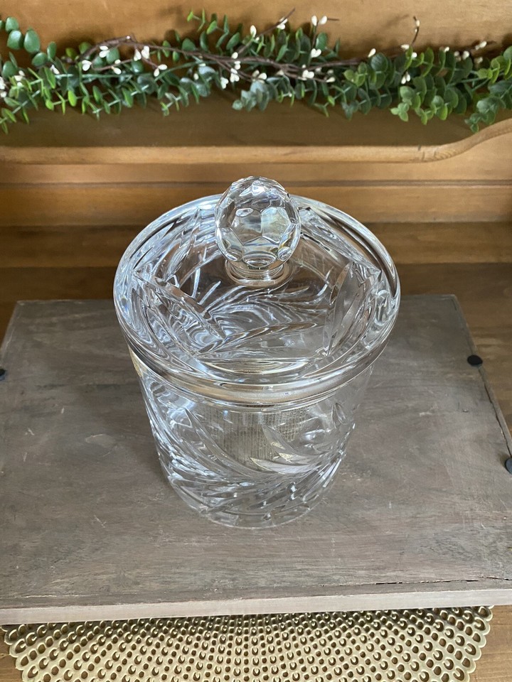 Reflections by Crystal Clear Industries Lead Crystal Biscuit/Cookie Jar ...