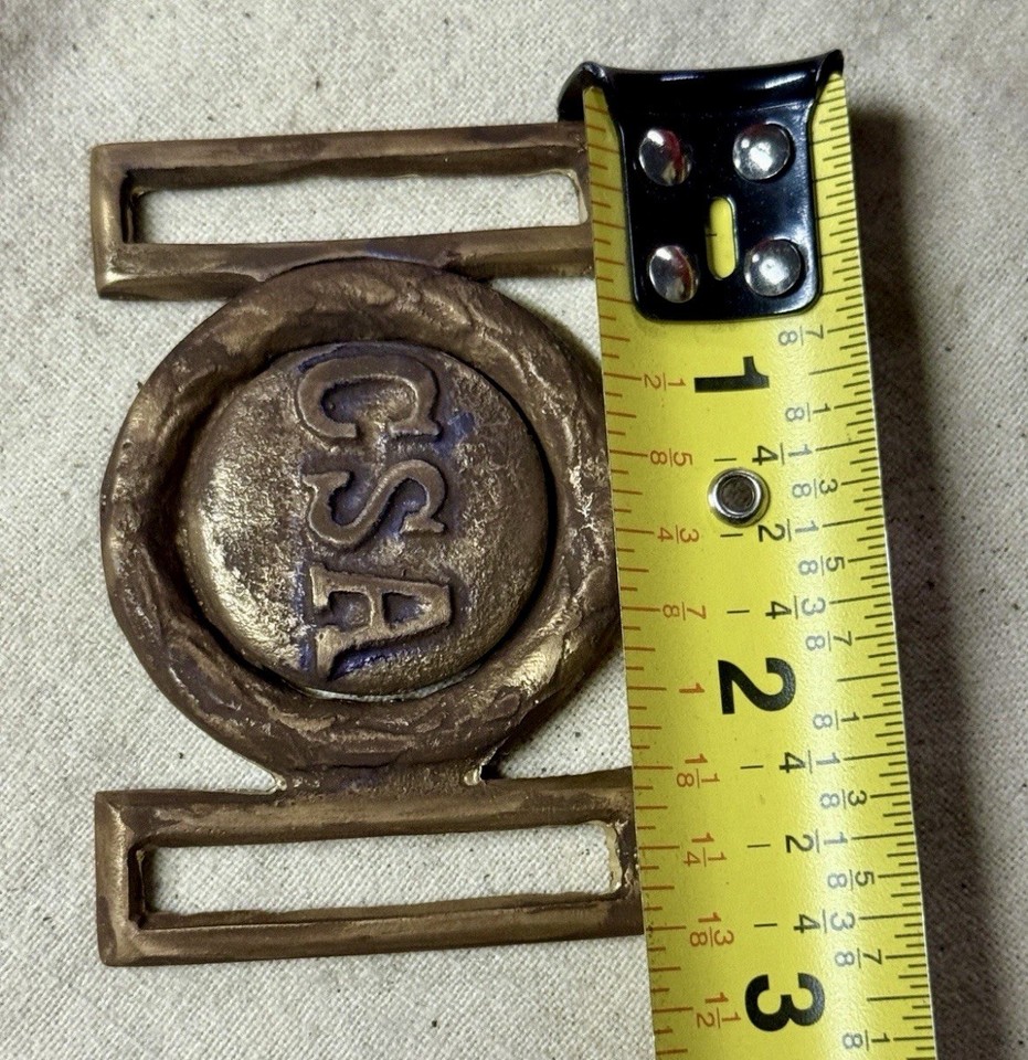 CIVIL WAR CONFEDERATE CSA SOUTHERN 2-PIECE BELT BUCKLE | eBay