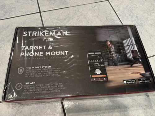 Strikeman Laser Firearm Training Dry Fire Target & Phone Mount + 45acp ...