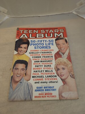 1964 Teen Stars Album Magazine #9 Elvis Dick Chamberlain Rock Hudson ...