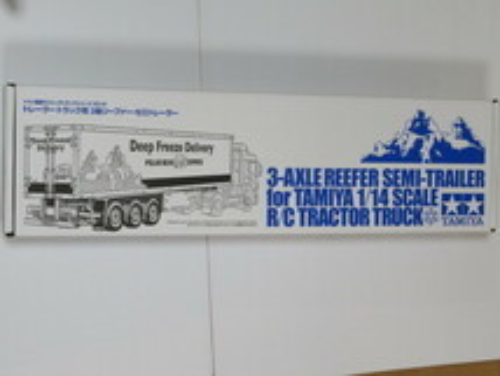 TAMIYA 1/14 Electric RC Big Truck No.19 3-Axis Reefer / Semi-Trailer ...