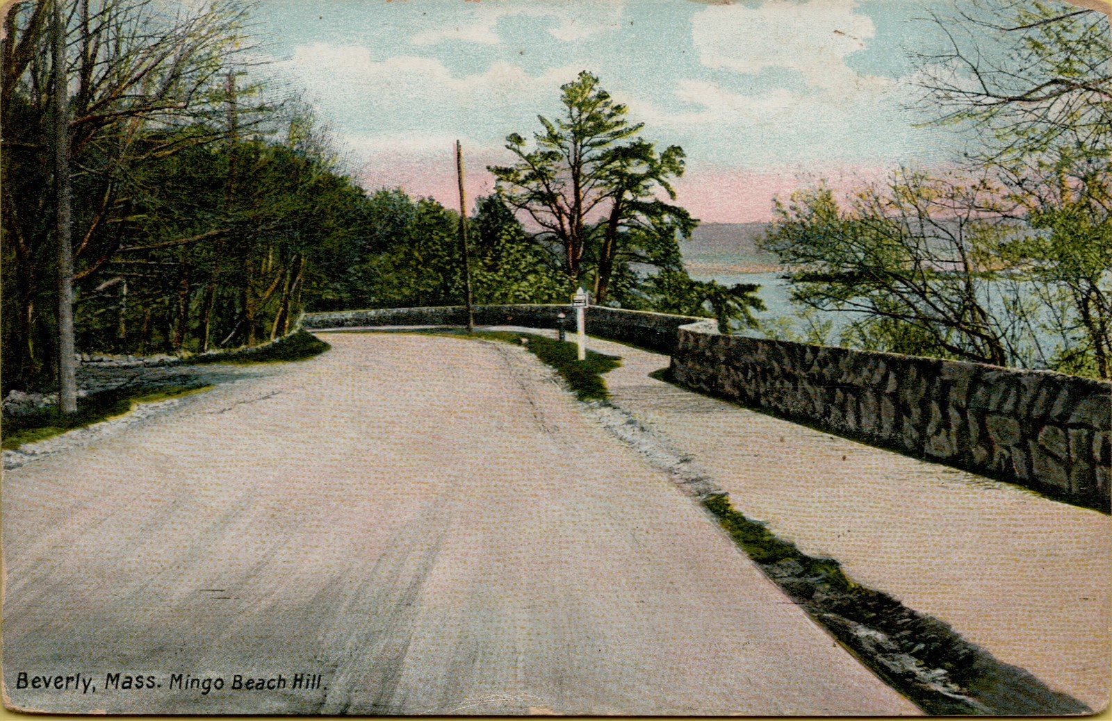 1909 Street View Mingo Beach Hill Beverly Massachusetts MA Postcard B3 ...