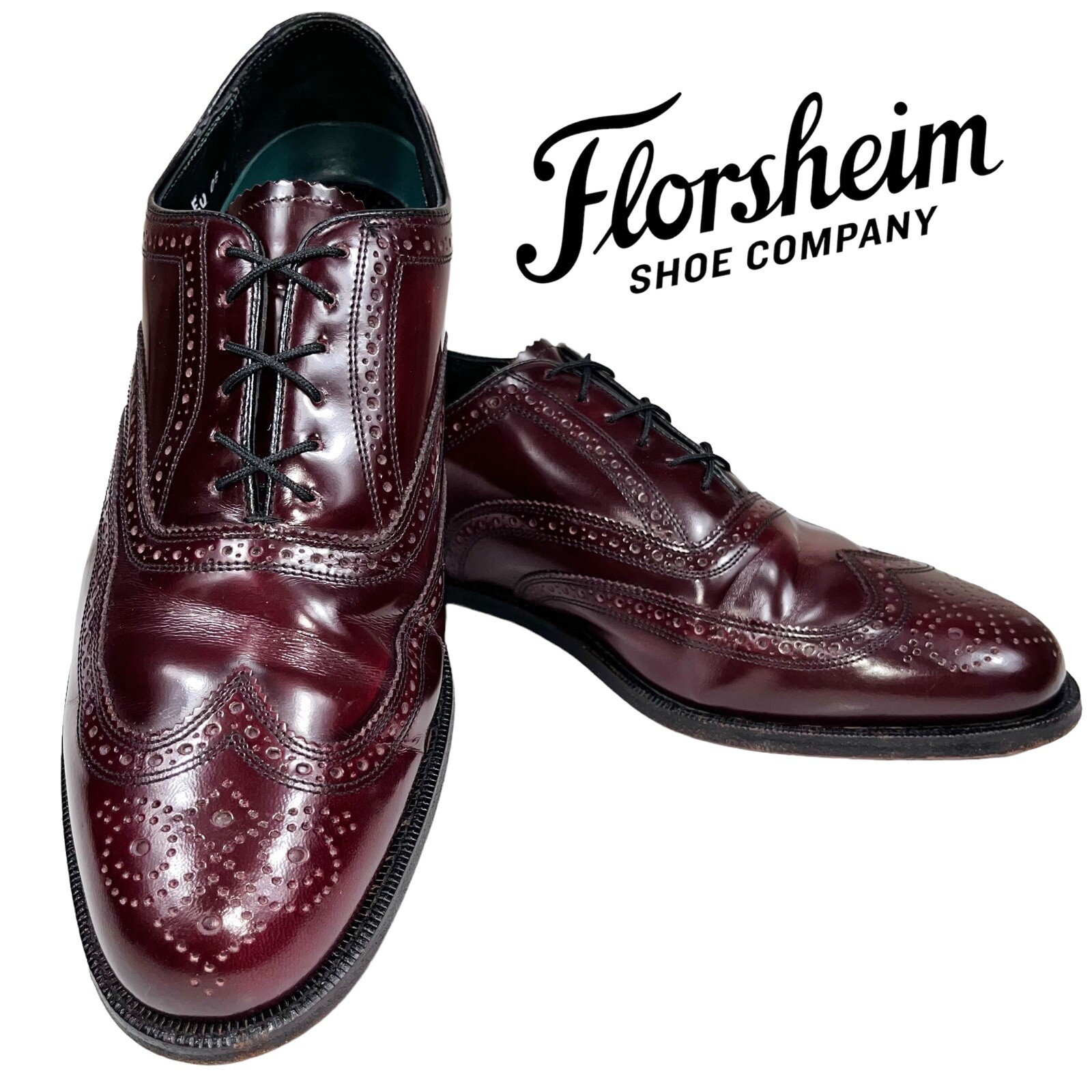 Florsheim Imperial Burgundy Wingtip Brogue Oxford 933… - Gem