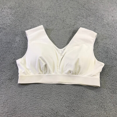 Tommie Copper Shoulder Support Bra Womens 2XL XXL White Pullover Casual ...