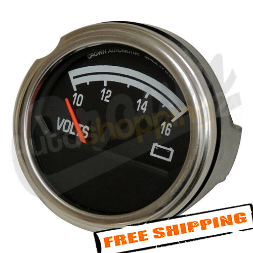 Crown J8126659 Voltmeter for 1976-1983 Jeep CJ5 / 1976-1986 CJ7 / 1981 ...