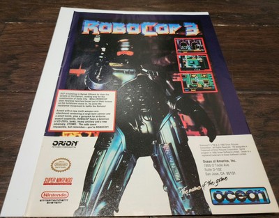 Nintendo RoboCop 3 1992 Magazine Print Ad | eBay