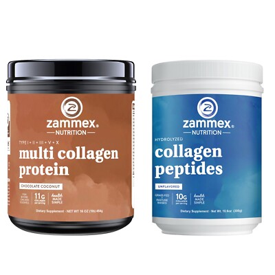 Zammex Collagen Peptides Powder & Multi Collagen Protein Powder ...