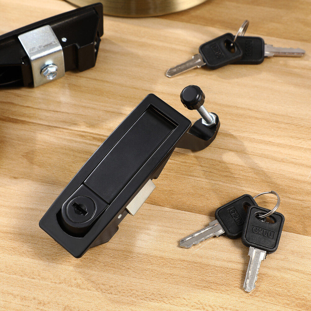 2 Pcs Hand Operated Compression Latch Door Push Button Key Cabinet | eBay