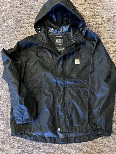 Carhartt Storm Defender Loose Fit Heavyweight Jacket Black Men's L ...