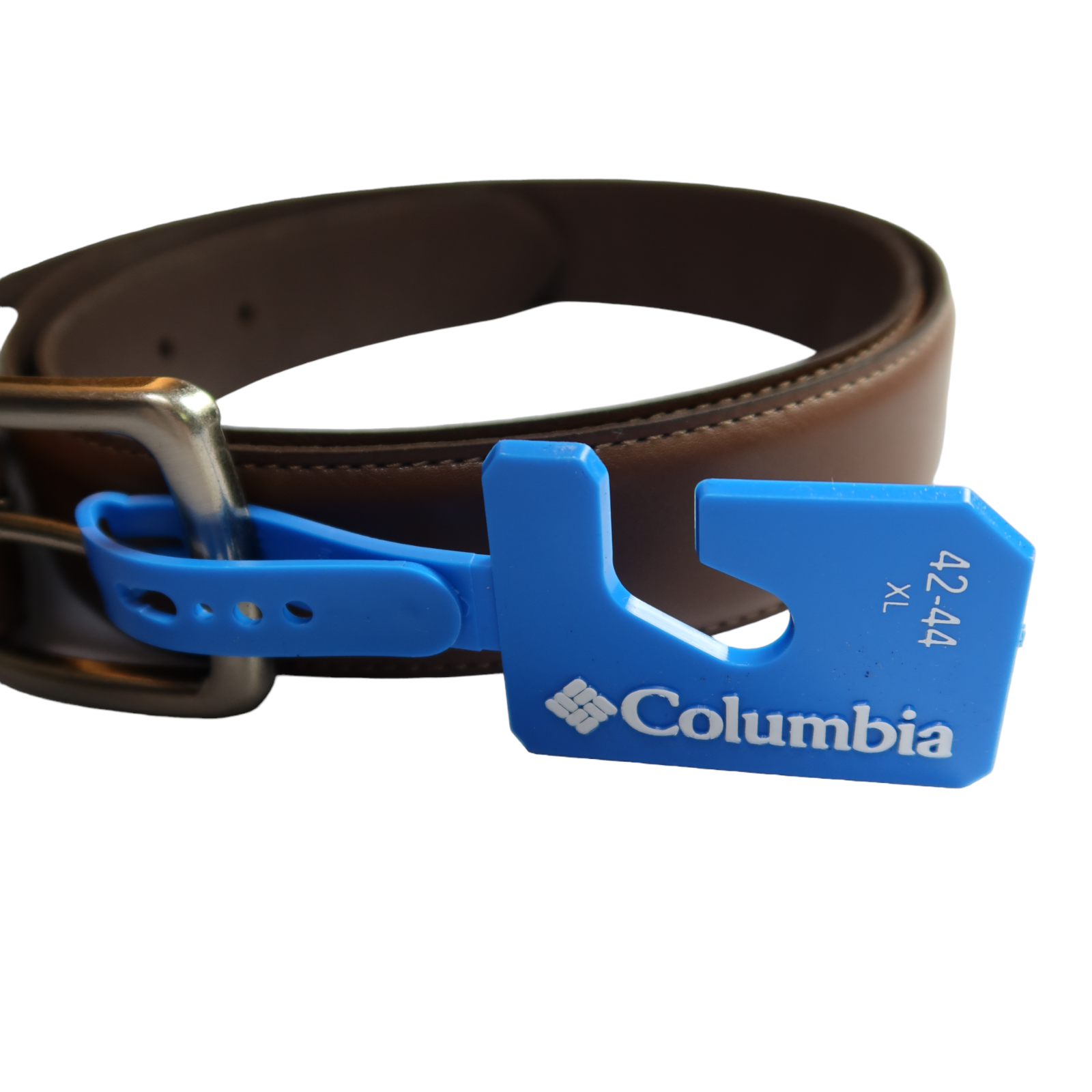 Columbia Men's Casual Leather Belt Trinity Style Silver Prong Buckle ...