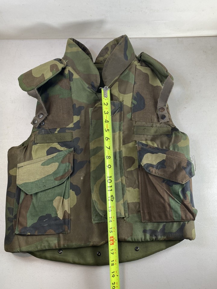 US PASGT Flak Jacket Woodland Camo Fragmentation Vest Army Bullet Proof ...