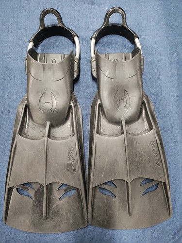 Hollis F2 Scuba Diving Open Heel Lt. Weight Fins w/ Spring Straps ...