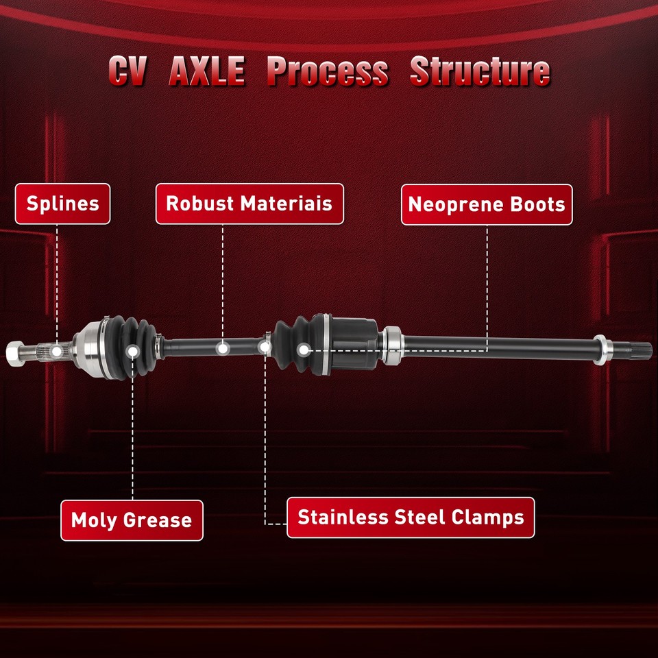 2Pcs Front Left Right CV Axle For Nissan For Rogue 2.5L 2008 2009 2010 ...