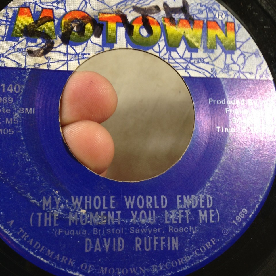 David Ruffin 45 RPM Record My Whole World Ended 217 | eBay