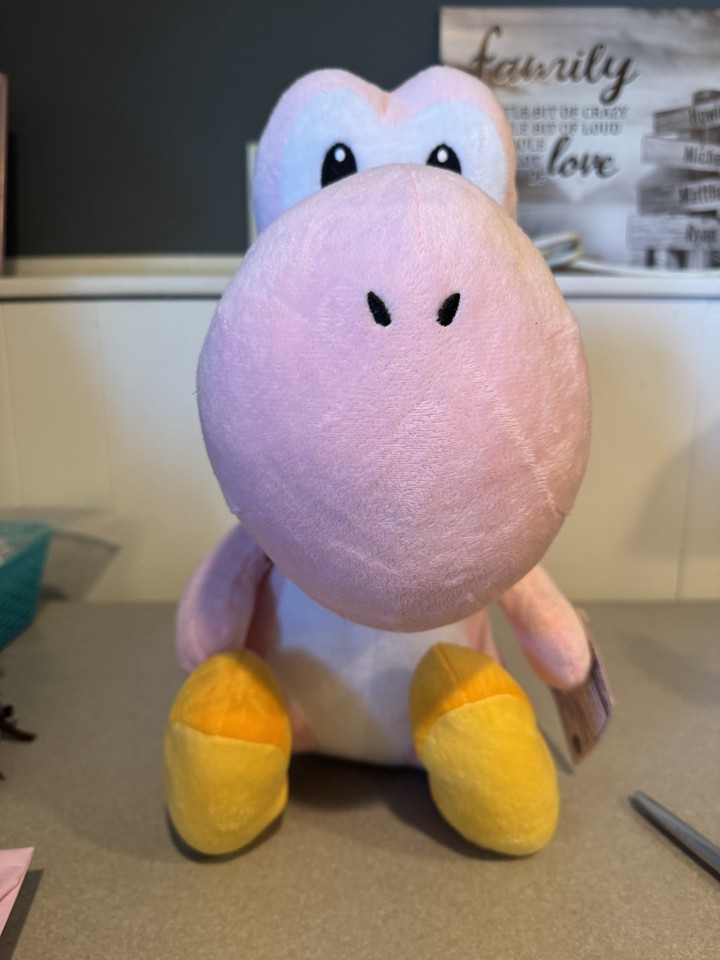 Pink Yoshi Plush 16” Super Mario Nintendo Official Little Buddy Sanei ...