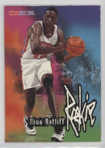 1995-96 NBA Hoops Detroit Pistons Team Sheet Singles Theo Ratliff ...