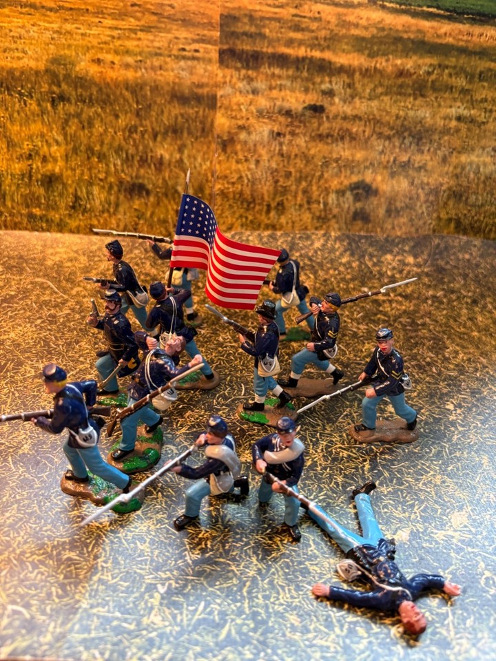 Shenandoah Miniatures Cusotm Painted. 13 Civil War Union Soldiers 54mm ...