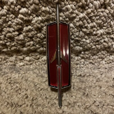 Oldsmobile Cutlass Front Hood Header Rocket Insignia Badge Emblem 12514 ...