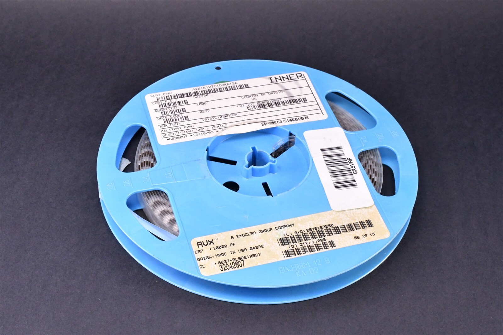 1000 AVX MLCC Multilayer Ceramic Capacitors 500V .01uF X7R 1812 10% ...