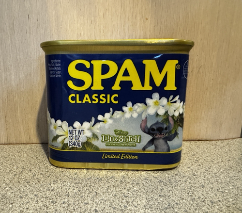 Spam Classic Canned Meat Disney Lilo & Stitch Limited Edition Musubi ...