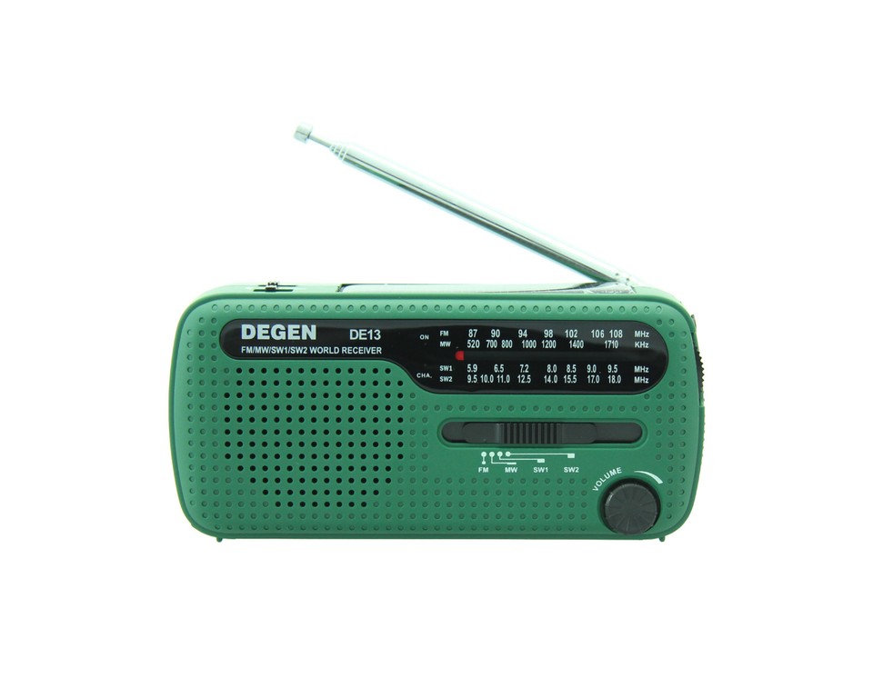 DEGEN DE13 DSP Survival Emergency Radio: Dynamo Cranker and Solar Power ...