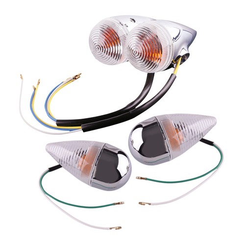 2 Pair Front & Rear Turn Signal Light Fit For Yamaha XV1900 2006-2013 ...