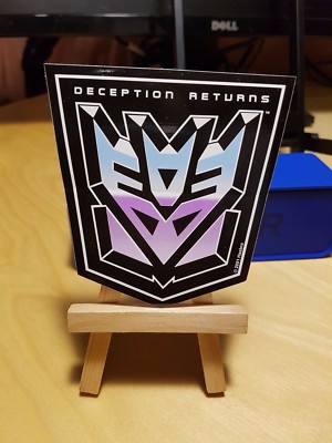 Transformers DECEPTICON DECEPTION RETURNS Sticker! Authentic Sticker ...