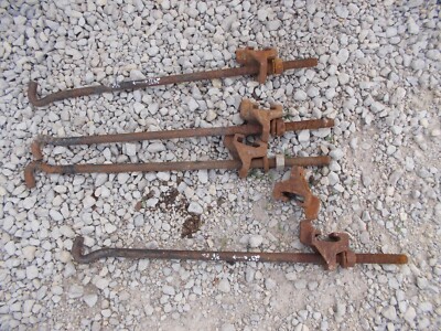 Universal Tractor wheel hub 4) J 24-25" bolts w/ 5) latch clamps for ...