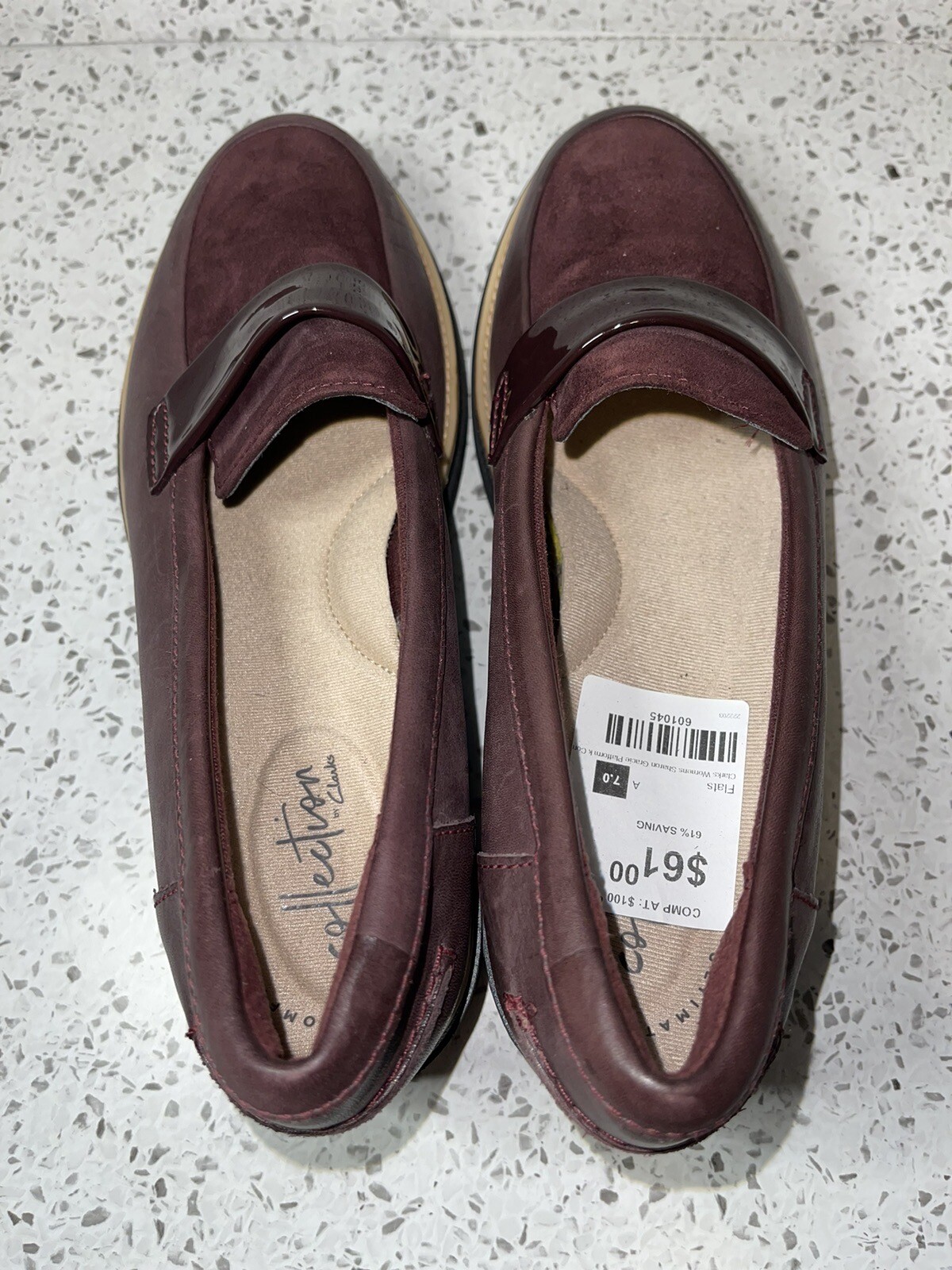 Clarks Sharon Gracie Cranberry Shoe Loafer Women's Size 7M Ultimate ...