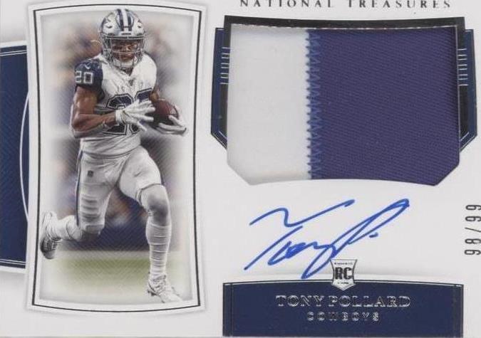 2019 Panini National Treasures - Rookie Patch Autographs Tony Pollard ...