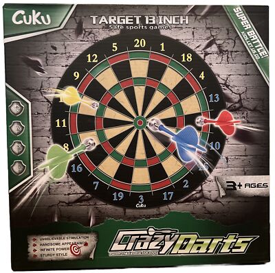 Crazy Darts 13” Magnetic 2-sided Dart Board | eBay