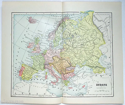 Entire US - 1889 Original Map