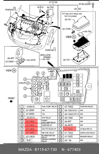 Genuine OE RelayNO B11567730 for Mazda B1156-7730 | eBay.de