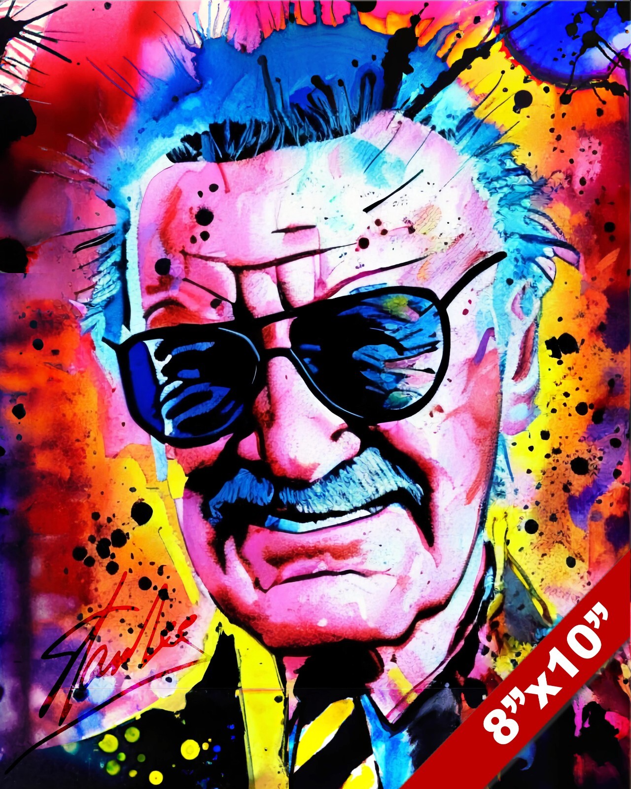 Splatter Paint Portraits