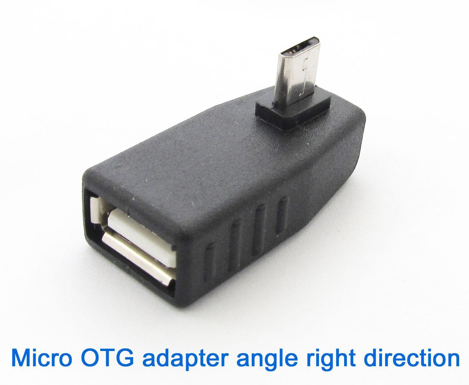 1pcs OTG Cable/Adapter Angle & Straight Micro/Mini 5pin USB M to USB 2. ...