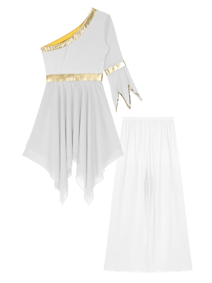 Women's Dancewear Ballroom Dress Flared Costume Shiny Dresses Praise ...