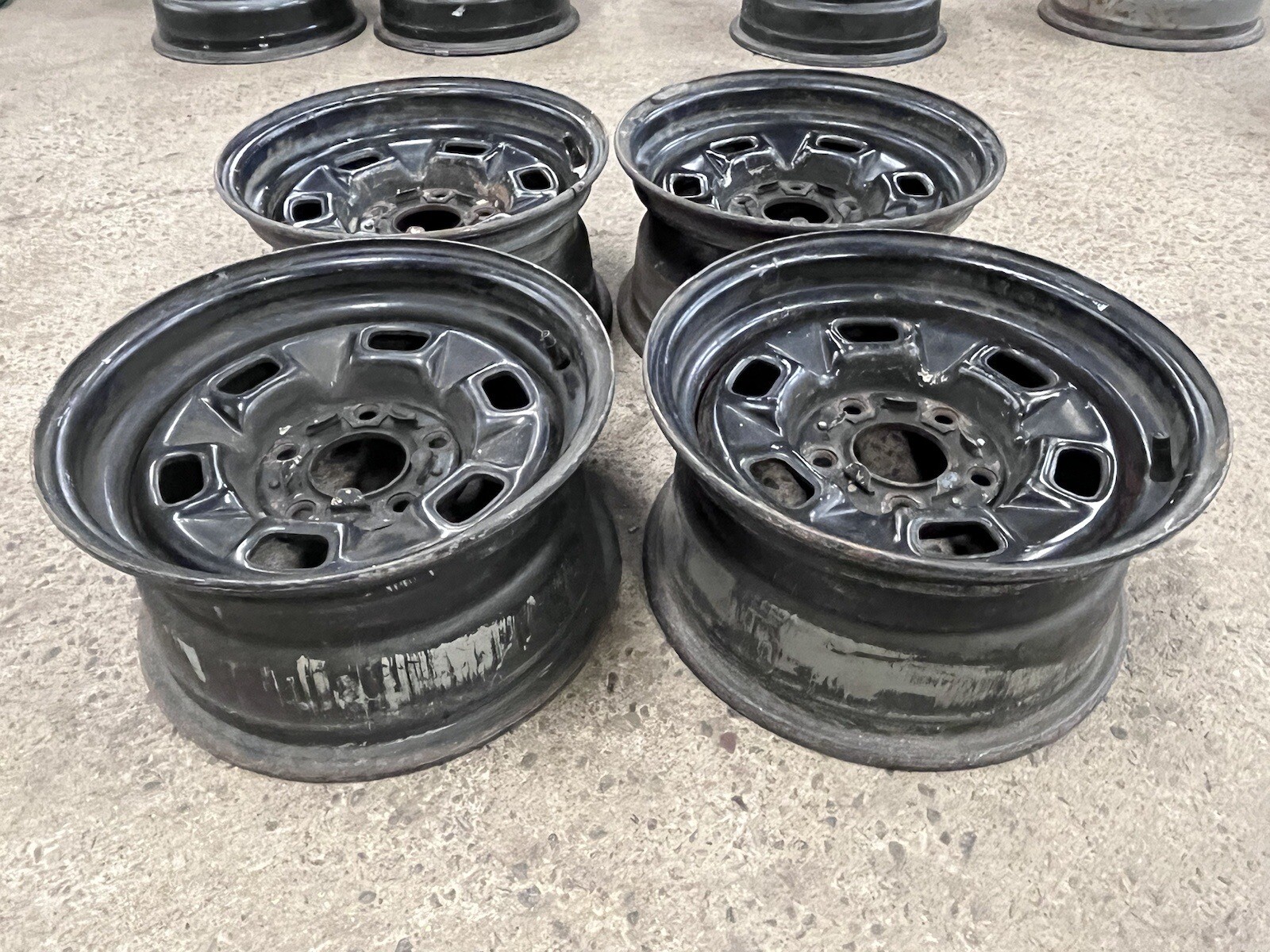 Set of (4) 14X7 Camaro Nova El Camino Rally Wheels Rims UD Code | eBay